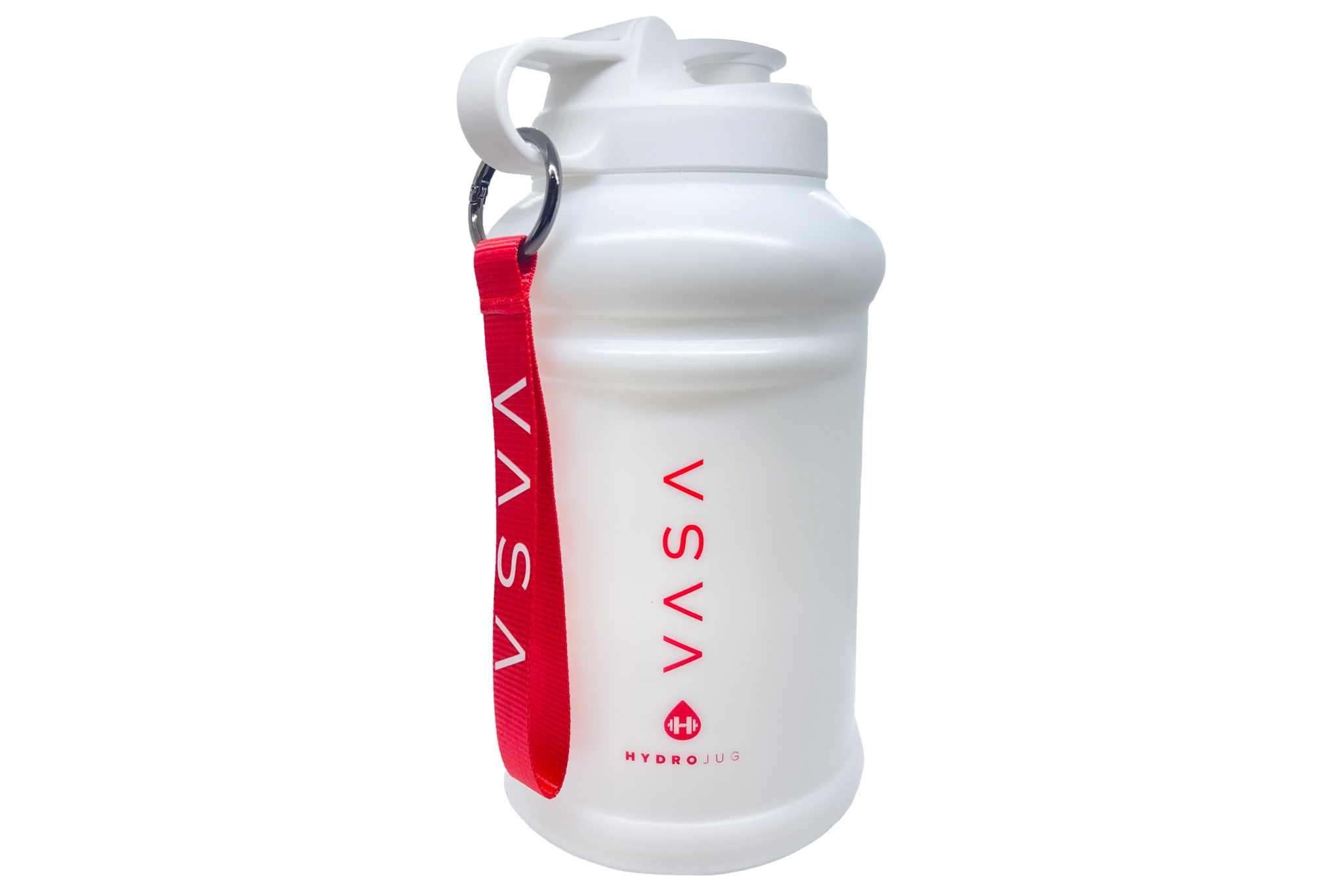 64oz Hydrojug Pro X VASA Bottle with Straw - WHT - VASA Fitness